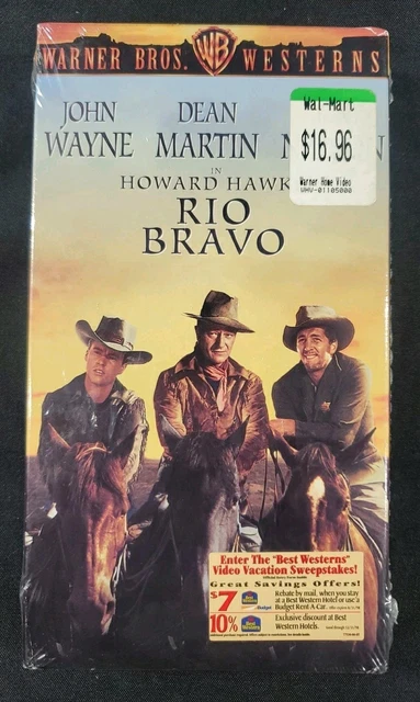 RIO BRAVO VHS NEW SEALED John Wayne Dean Martin Walter Brennan Western ...