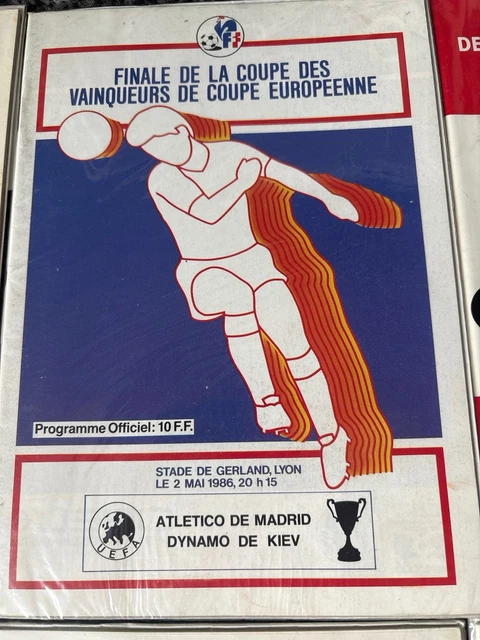 RARE VINTAGE 1980S European Finals Football Programme Collection £363. ...