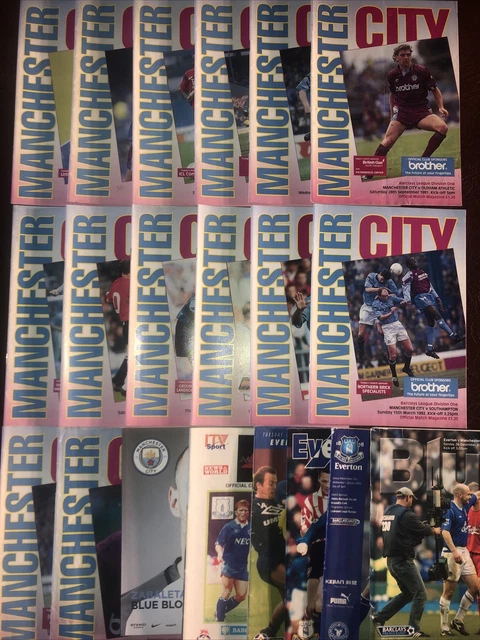 COLLECTION OF MANCHESTER City football programmes £6.50 - PicClick UK