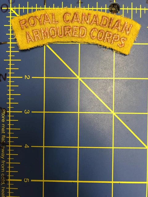 ROYAL CANADIAN ARMOURED Corps Patch Badge Uniform Military Armored RCAC ...