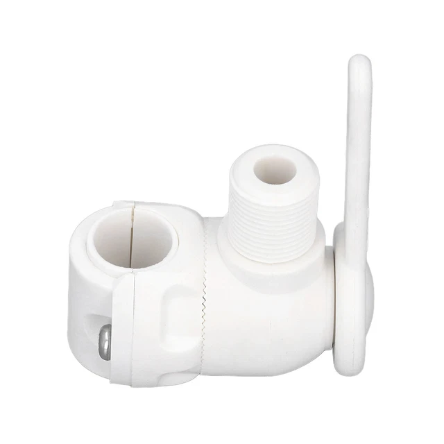 GSA MARINE VHF Antenna Ratchet Mount Base Adjustable ABS Pipe Rail Deck ...