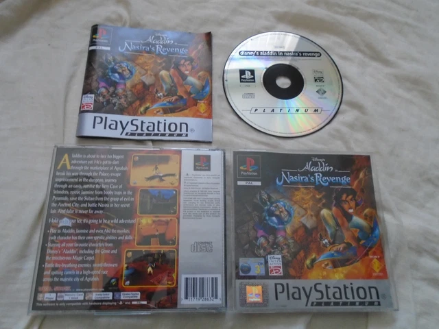 ALADDIN IN NASIRA'S Revenge Disney PS1 (COMPLETE) platinum Sony ...
