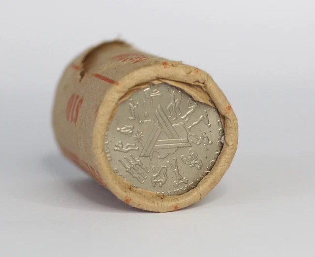 1982 RAM 50C Fifty Cent XII Commonwealth Games Coin Roll - H/T D1-742 ...