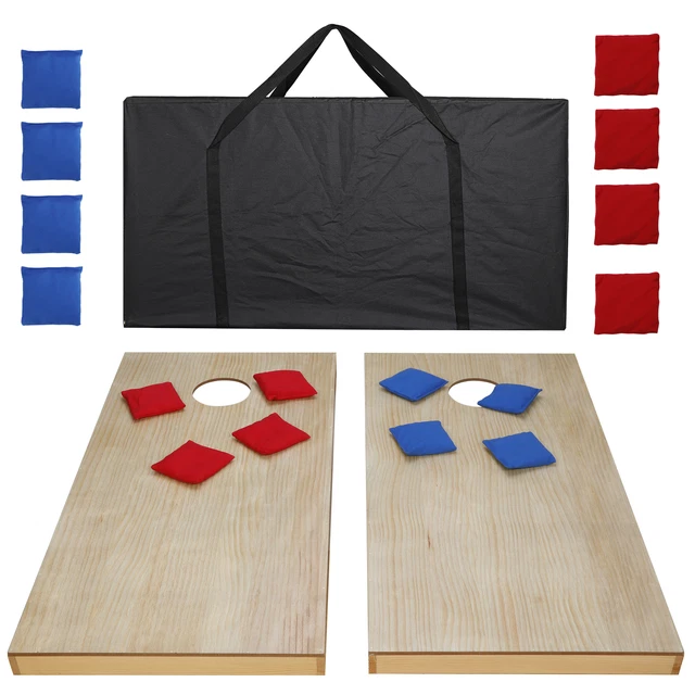 4'×2' BEAN BAG Toss Game Set Foldable Cornhole Board with Carry Bag for ...