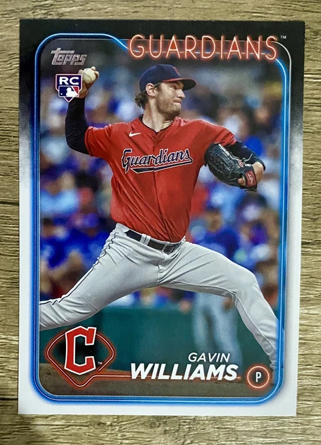 CARTA ROOKIE 2024 Topps Series 1 GAVIN WILLIAMS RC #242 Cleveland ...