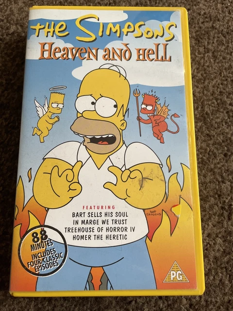 THE SIMPSONS HEAVEN And Hell (Animated) (VHS, 1998) £7.00 - PicClick UK