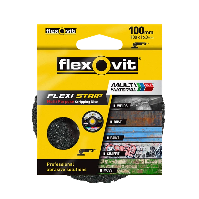 FLEXOVIT 125MM MULTI Purpose Flexi Strip Stripping Disc $44.03 ...