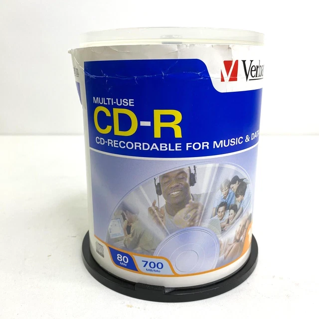 VERBATIM CD-R MULTI-USE Recordable 700mb/80min - 99 Discs Open Pack 1 ...