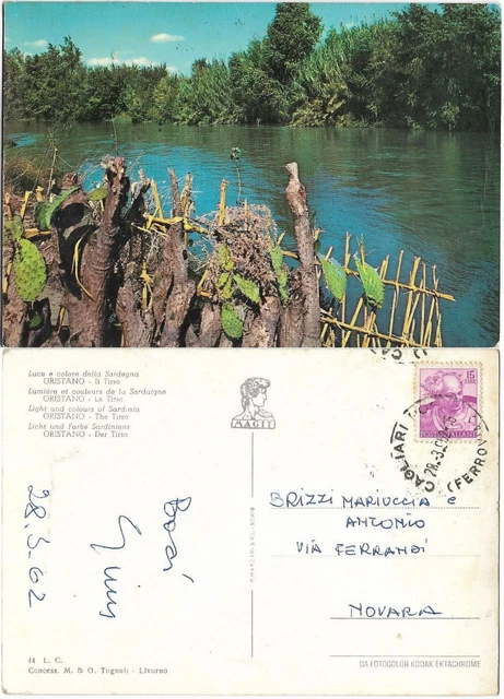 1 CARTOLINA VIAGGIATA " Luce E Colore Della Sardegna - Oristano-Il ...