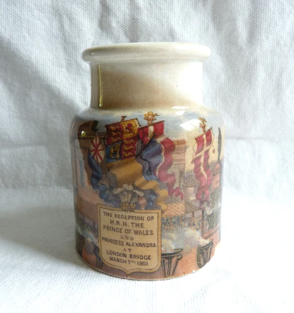 PRATTWARE JAR POT 'Reception of H.R.H. Prince of Wales London Bridge ...