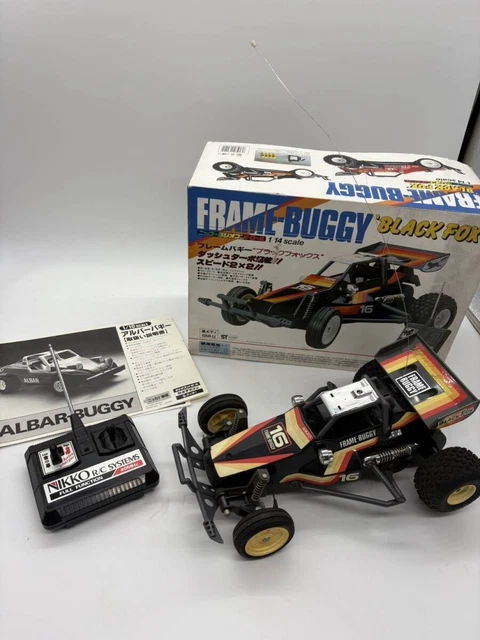 NIKKO RADIO CONTROL Car Frame Buggy Black Fox 1/14 W/BOX F/S FEDEX £149 ...