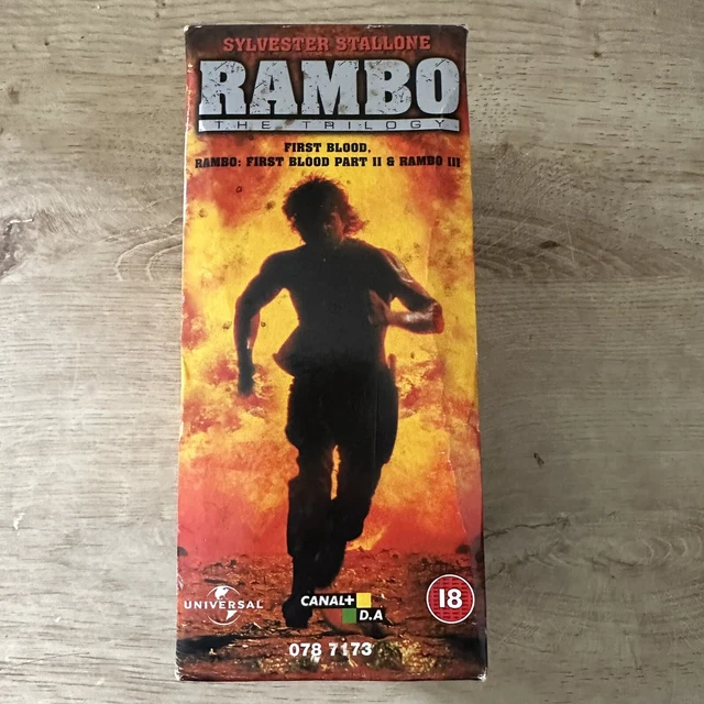VHS BOXED SET RAMBO Trilogy - Sylvester Stallone - REDUCED 20/05 £7.99 ...