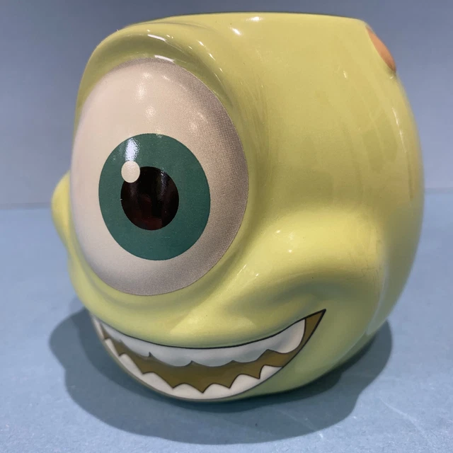 MONSTERS INC MIKE Wazowski Mug Original Disney Store Green 3D Barrel ...
