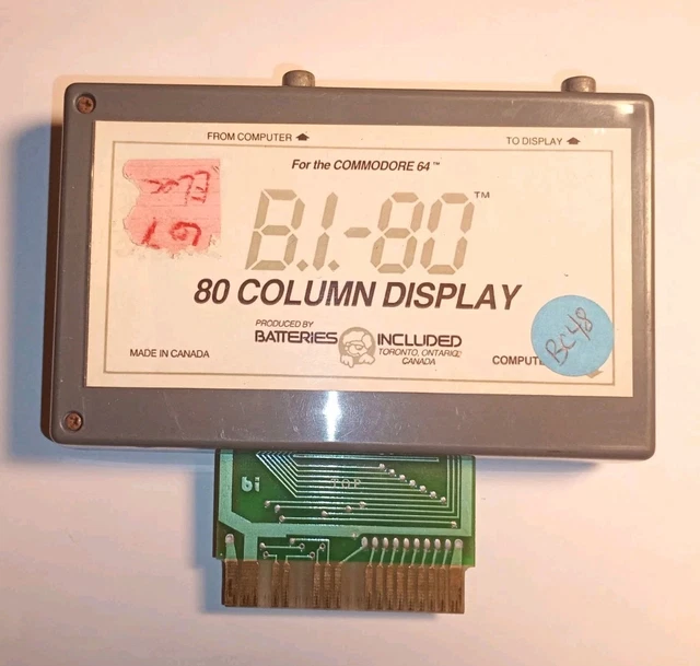 COMMODORE 64 80 Column Display Cartridge BI-80 - Working £70.00 ...
