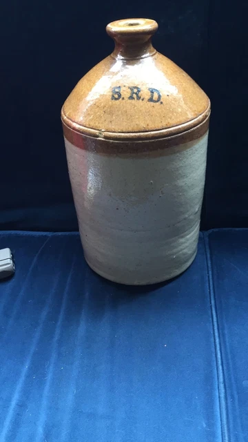 SRD WW1 RUM Jar Stoneware Earthenware pottery Flagon 14" tall 22" Girth ...