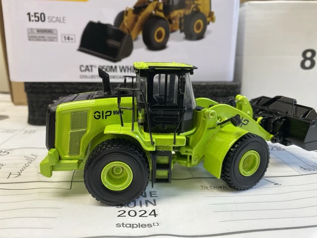 1/50 CUSTOM GREEN GIP DM Caterpillar Cat 950M Wheel Loader Diecast ...