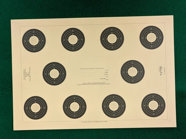 NSRA 25Y BENCHREST Rifle Targets x 25 (2510 BR15-18) £10.94 - PicClick UK