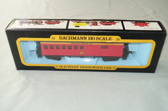 BACHMANN HO SCALE Ref 1423 46' OLD WEST PASSENGER COACH CENTRAL PACIFIC ...