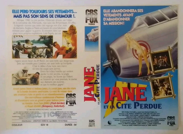 JAQUETTE VHS (SEUL) CBS FOX Jane Et La Cite Perdue EUR 4,00 - PicClick FR