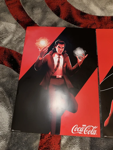 MARVEL COMICS COCA COLA - Coke Exclusive Posters - Daredevil And Loki £ ...
