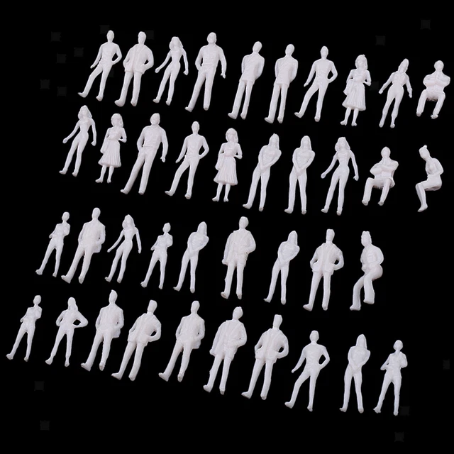 40X 1/75&1/50 SCALE Unpainted Model People Architectural Model Human ...