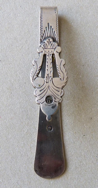 CLAVET CROCHET DE chatelaine argent massif 19e siècle poinçon silver ...