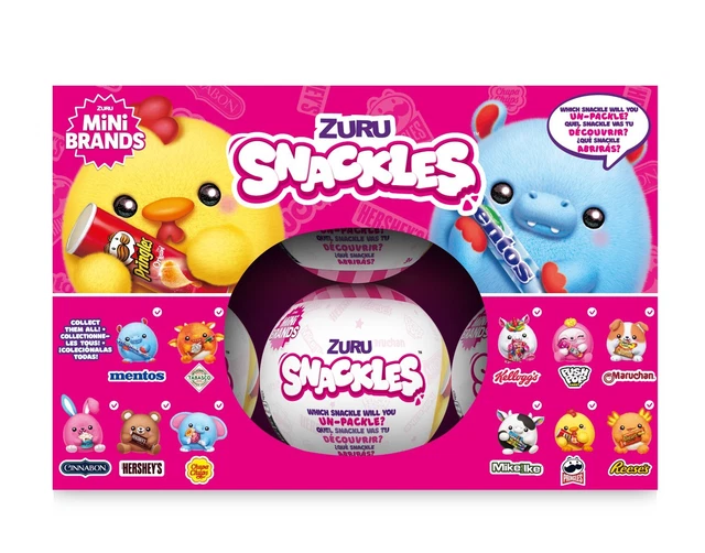 NEW ZURU SNACKLES Small Sized 14 cm Cuddly Squishy Comfort Soft Plush ...