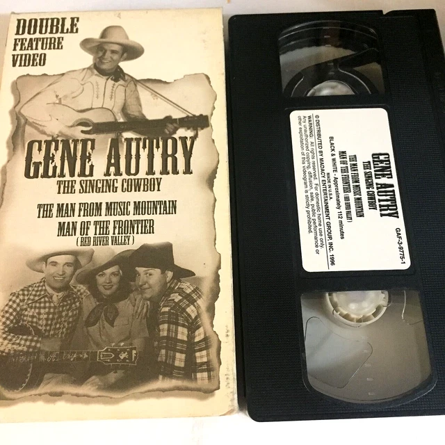 GENE AUTRY DOUBLE Feature Video VHS Tape Ships Free With Tracking £7.73 ...