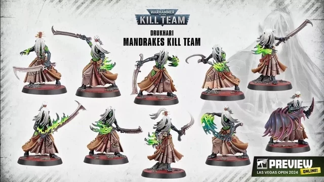 KILL TEAM NIGHTMARE Drukhari Dark Eldar Mandrakes Squad Warhammer 40K ...
