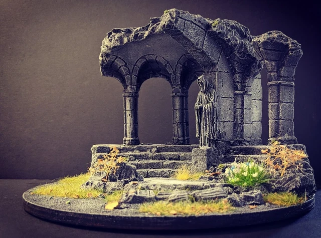 LOTR. WEATHERTOP. AMON Sul. Diorama. Ruins. Scenery. Terrain. Painted £ ...