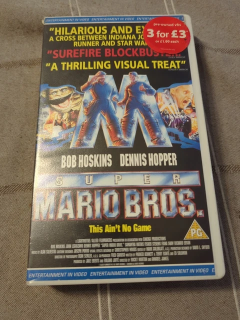 SUPER MARIO BROS: The Motion Picture [VHS] [1993] [VHS Tape] £20.00 ...