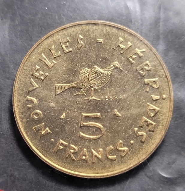 ESSAI/SPECIMEN NEW HERBRIDES 1970 5 Franc coin, 1250 minted $100.00 ...