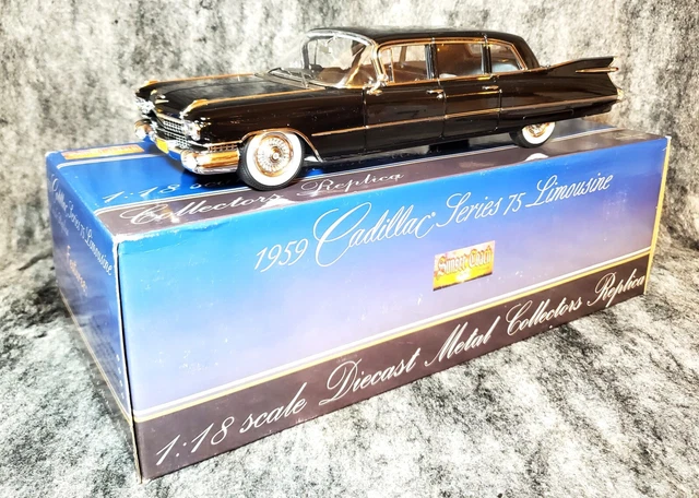 PRECISION MINIATURES SUNSET Coach 1:18 Diecast 1959 Cadillac Series 75 ...
