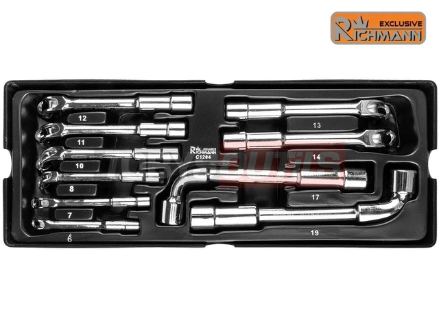 MODULE INSERT SERVANTE 10 clés à pipes débouchées 6 pans de 6 à 19mm Cr ...