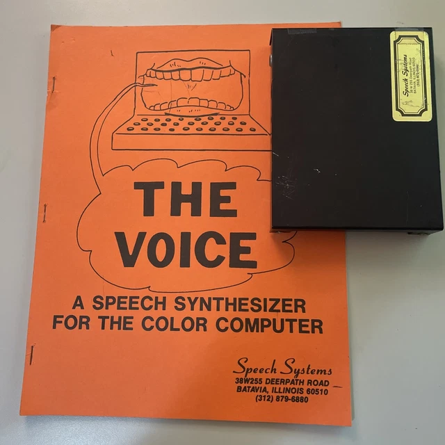 THE VOICE SPEECH Synthesizer Color Computer - Speech Systems TRS-80 ...