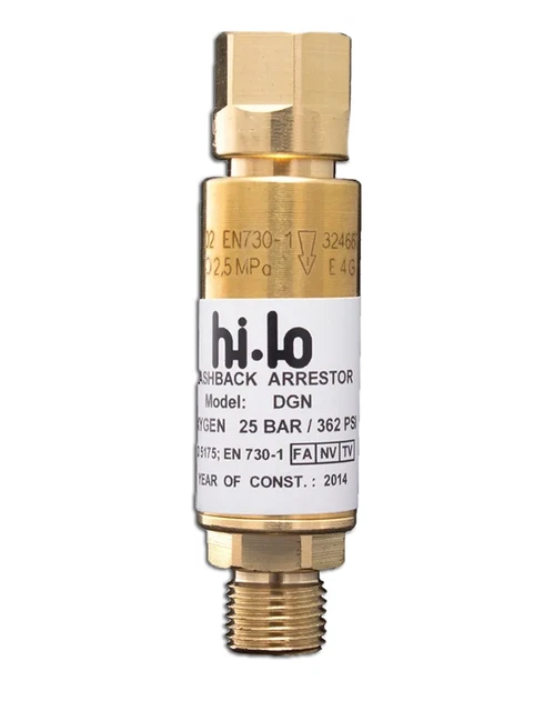 HI-LO WELDING FLASHBACK Arrestor Oxygen Propane Acetylene Fuel Gas ...