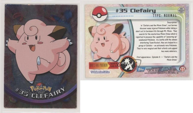 1999 TOPPS POKEMON TV Animation Edition Serie 1 Clefairy #35 0cp0 EUR 7 ...