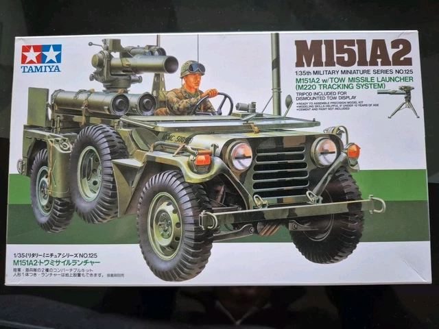 TAMIYA M151A2 W/TOW Missile Launcher 1/35 Scale Model Kit 35125 £9.00 ...