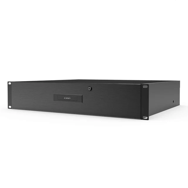 AC INFINITY RACK Mount Drawer 2U with Aluminum Faceplate, with Lock and ...