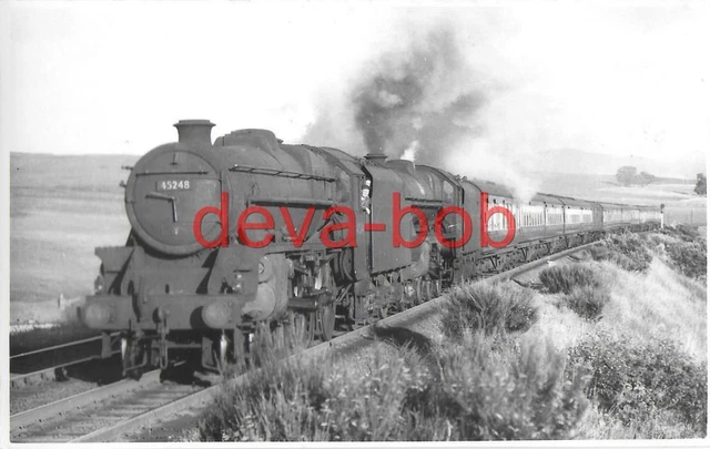 RAILWAY PHOTO LMS Black 5 45247 Jubilee 45635 Tobago Shap 1953 4-6-0 ...