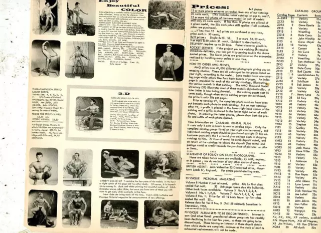 Athletic Model Guild Bulletin 54 Very Rare 50s Bulletin 8 Pages £3532 Picclick Uk