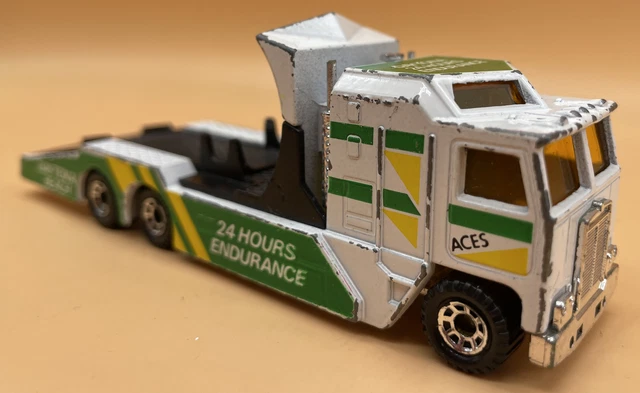MATCHBOX 1983 KENWORTH Cabover Transporter 5"" KENWORTH CABOVER RACING ...