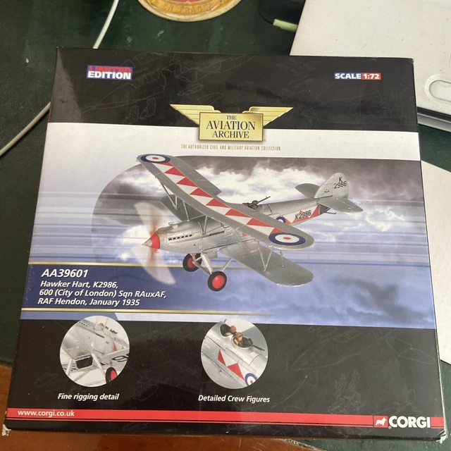 AVION CORGI AA39601 Hawker Hart 1::72 EUR 40,00 - PicClick FR