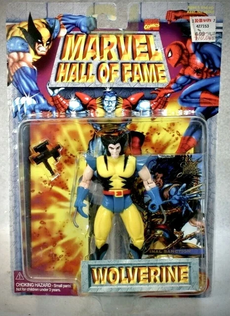 VINTAGE X-MEN MARVEL Hall Of Fame Wolverine Unmasked Toy Biz 1996 ...
