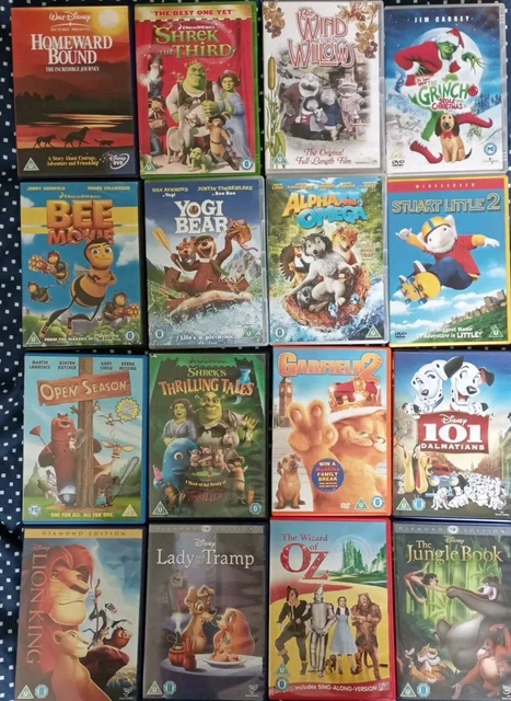 16 X Children's DVD Bundle. Family, Kids, Job Lot. Disney, DreamWorks, Gifts £11.00 - PicClick UK