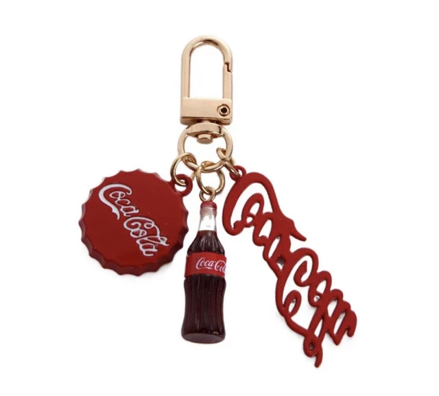COCA COLA COKE bottle And Sign keyring figure fizzy drink keychain Xmas ...