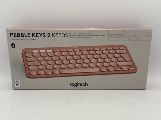 LOGITECH PEBBLE KEYS 2 K380s Pink Wireless Keyboard £22.99 - PicClick UK