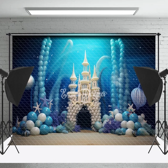BALLOONS WHITE CASTLE Birthday Cake Smash Backdrop $35.97 - PicClick AU