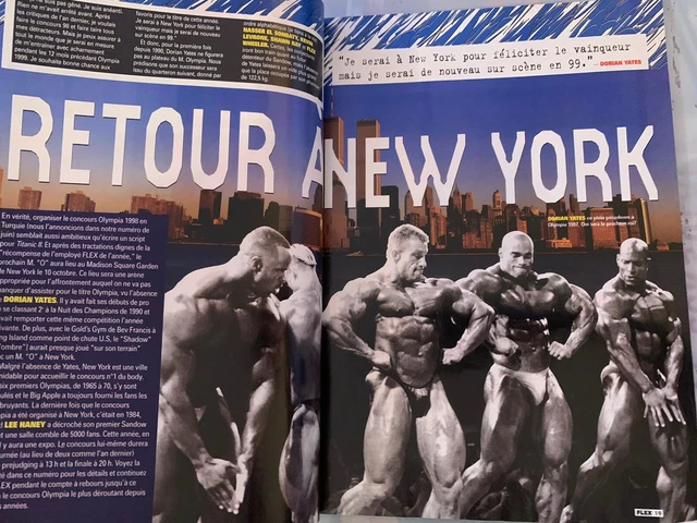 FLEX 1998 AUGUST/SEPT #28 Dorian Yates Cover! Joe Weider Old Collection ...