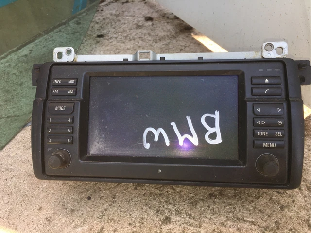 BMW 3 SERIES M3 E46 facelift on-board monitor navigation system radio ...